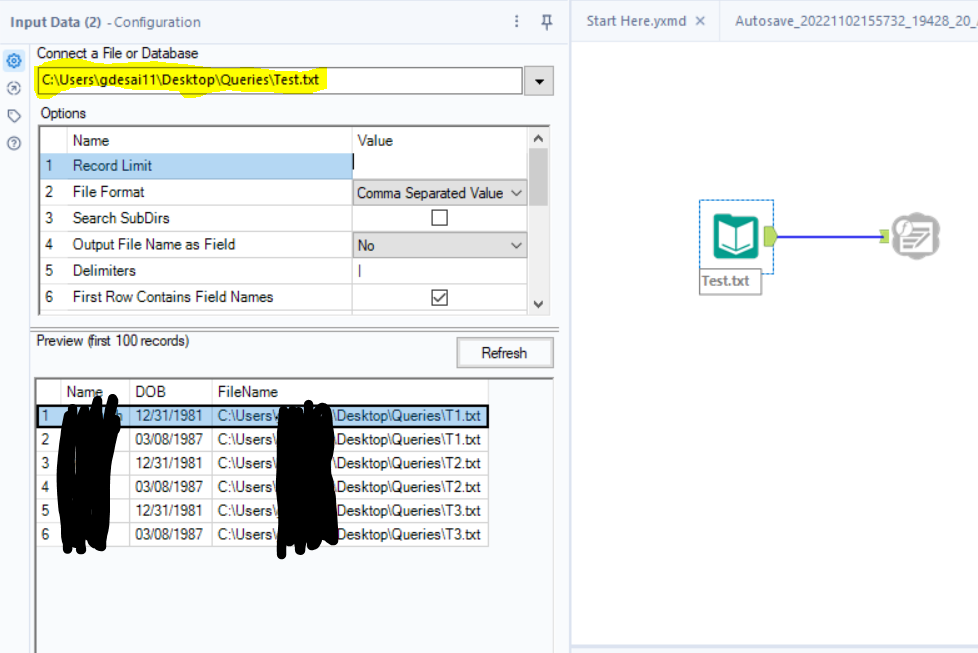 How change directory or file location when using I... - Alteryx Community