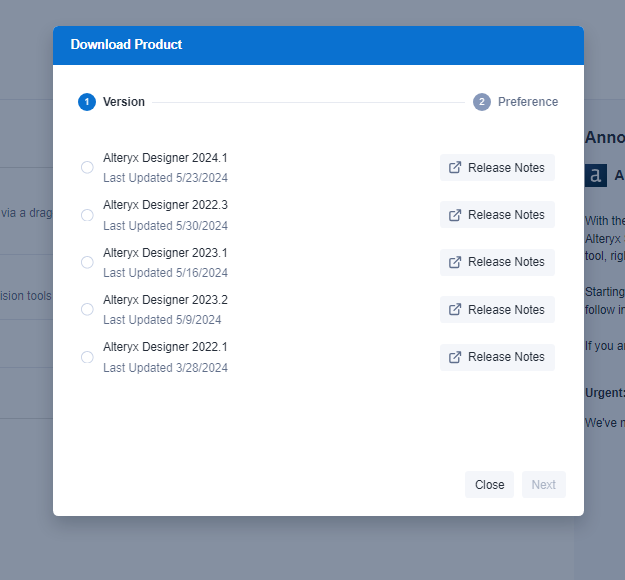 Prior version Alteryx designer - Alteryx Community