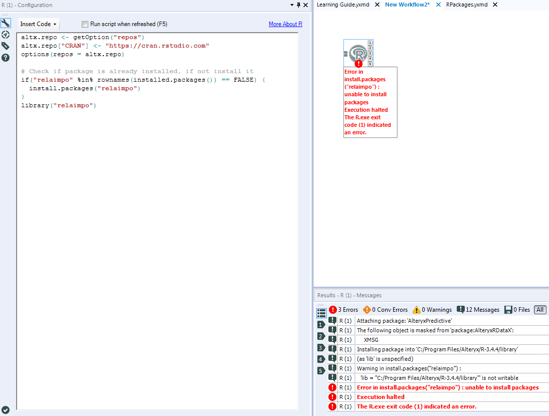 Solved: Installing R packages on the Alteryx Gallery - Alteryx Community