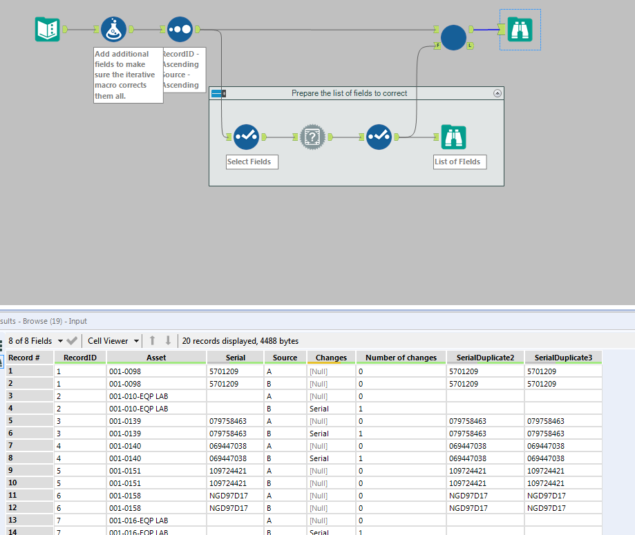 Solved How To Fill Down Values To The Row Below In The Sa Alteryx