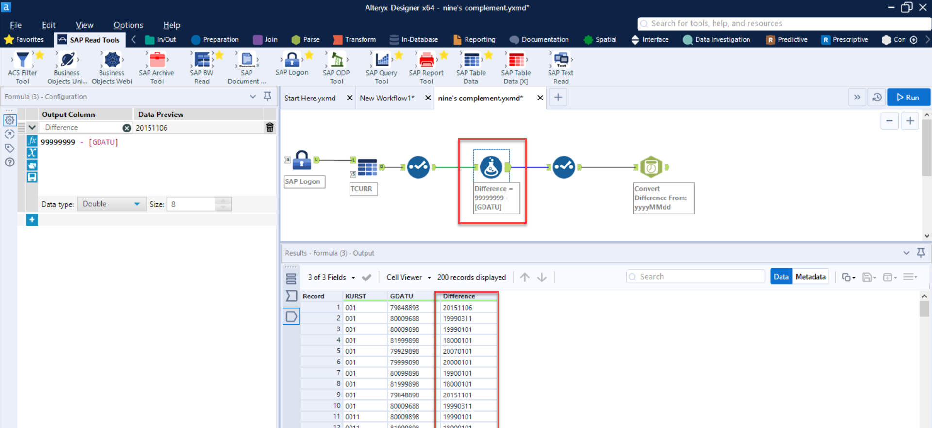 Solved: SAP CURRENCY TABLE TCURR CONVERT VADI FROM TO DATE - Alteryx ...