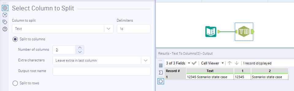 Solved: Split a column by format or first space. - Alteryx Community