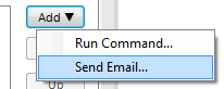 Email Events to notify on Start or Finish