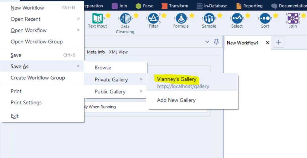 Solved: Changing name of Gallery in Designer - Alteryx Community