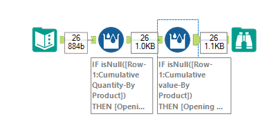 Solved: How to get the cumulative quantity and cumulative ... - Alteryx ...