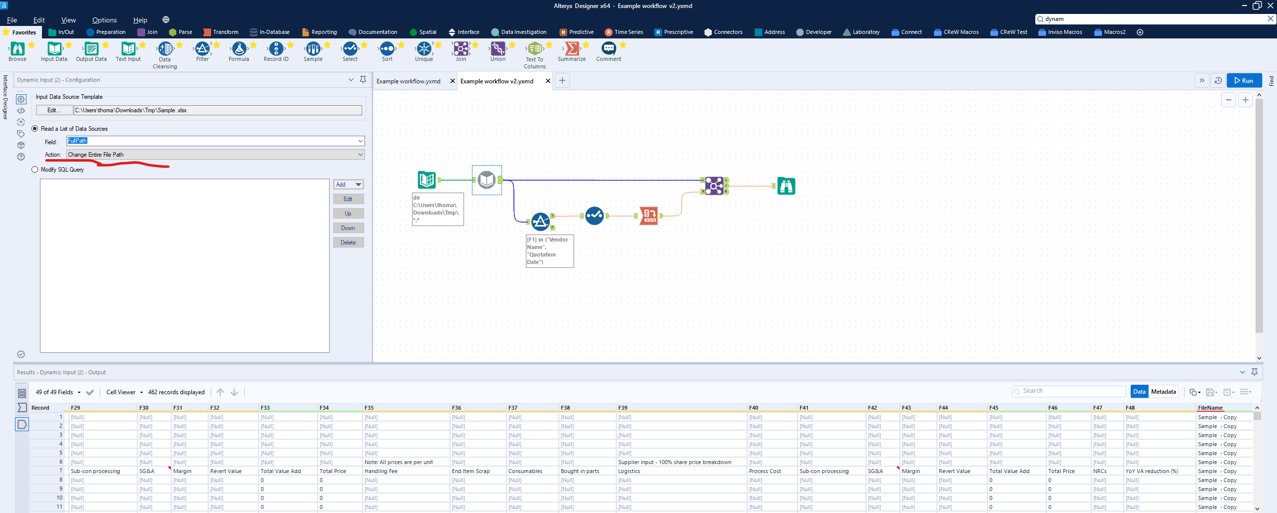 Solved: Importing data taking information from the header ... - Alteryx ...