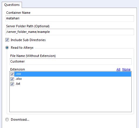 Azure Blob Storage Download & Upload Tool - Alteryx Community