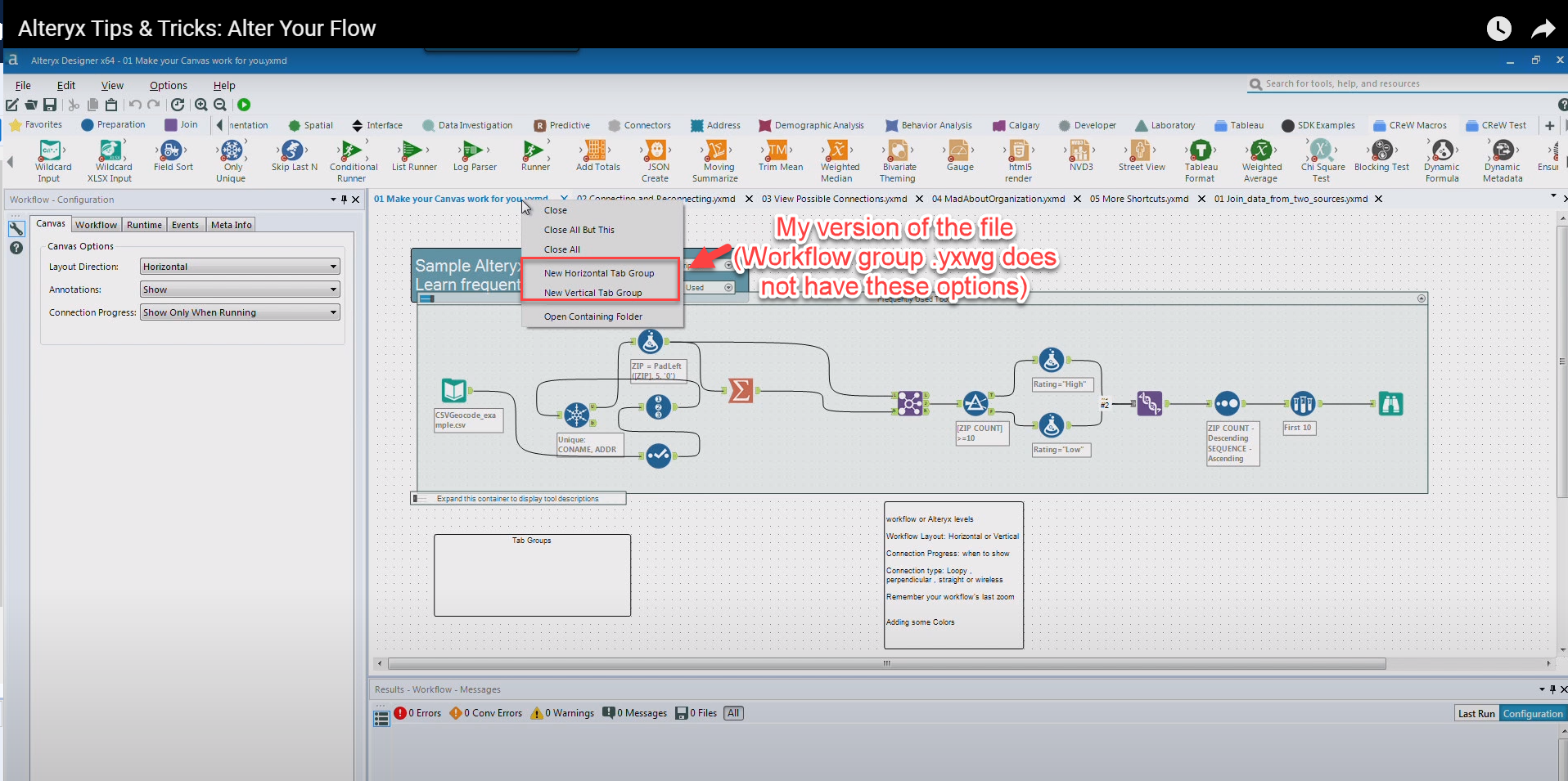 Where are vertical and horizontal tab groups? - Alteryx Community