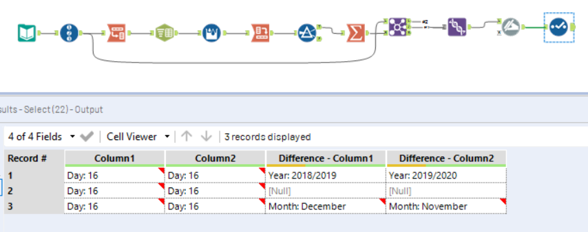 Solved: Display differences between 2 string columns - Alteryx Community