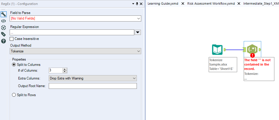 Solved No Valid Fields Regex Tool Alteryx Community