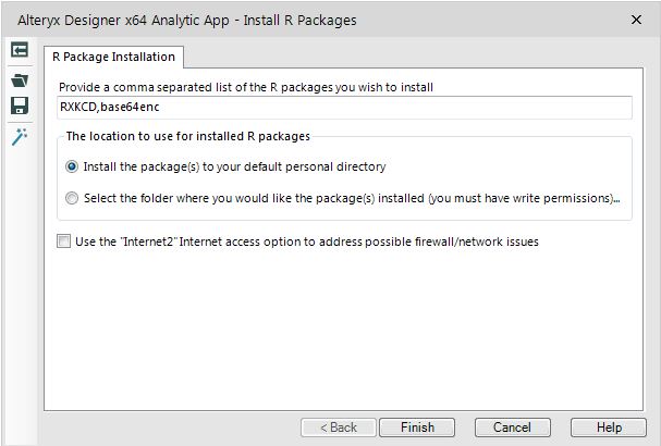 Installer des packages R - Alteryx Community