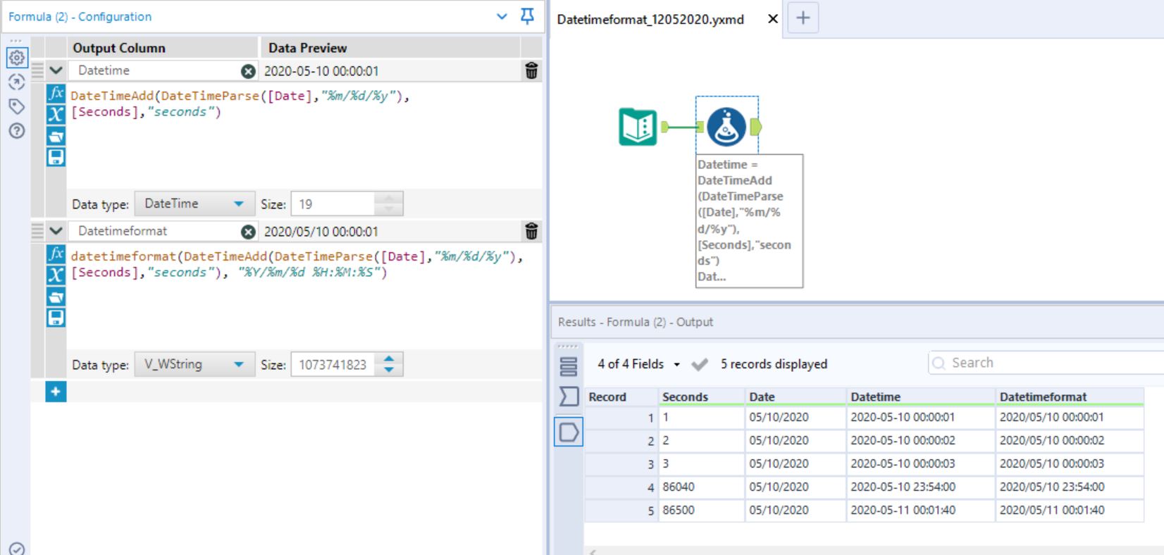 Solved: Converting seconds to yyyy/MM/dd HH:MM:SS for more... - Alteryx Community