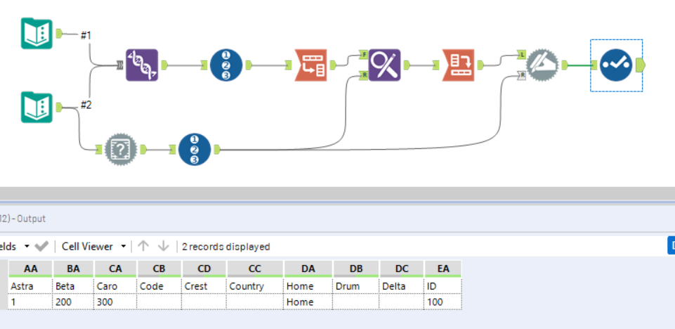Solved: 2 files - adding additional row with column names ... - Alteryx Community