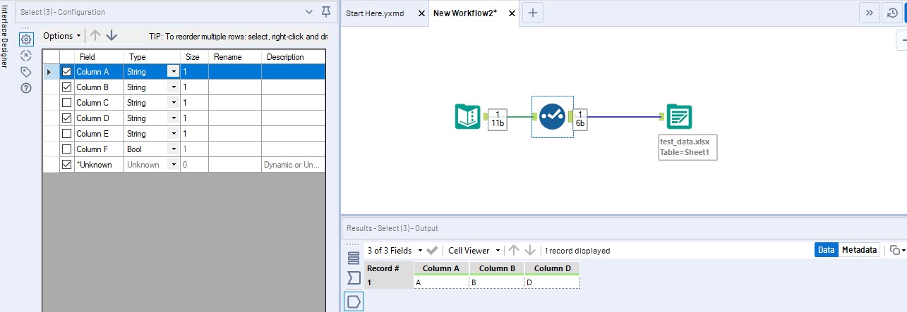 Solved Output Excel Report By Hiding Columns Alteryx Community 