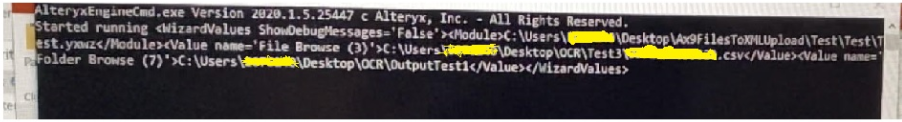 Solved Run Workflow Through Command Prompt No Output Alteryx Community
