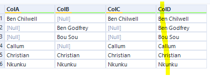 Solved: Merging columns to remove nulls and create one com... - Alteryx Community