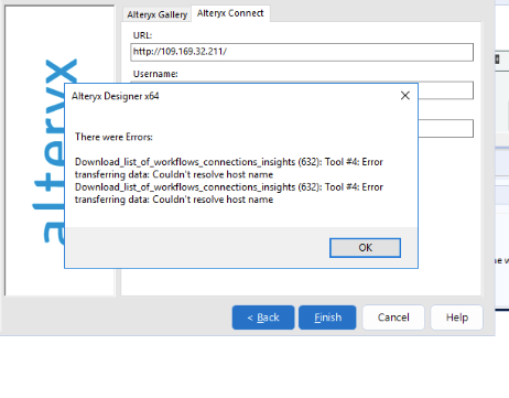Loading In - database connections to connect - Alteryx Community