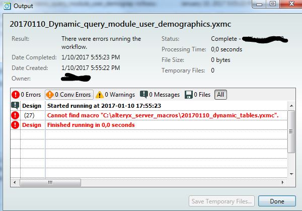 Solved: Error: Alteryx Server, scheduling workflow with ma... - Alteryx Community