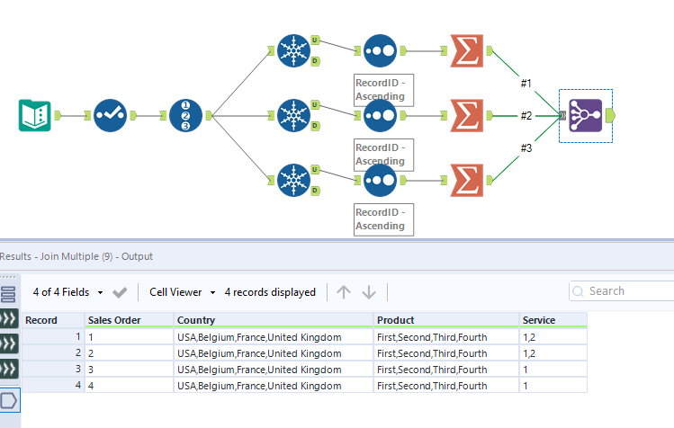 Solved Concatenate Multiple Columns Of Data Based On One Alteryx