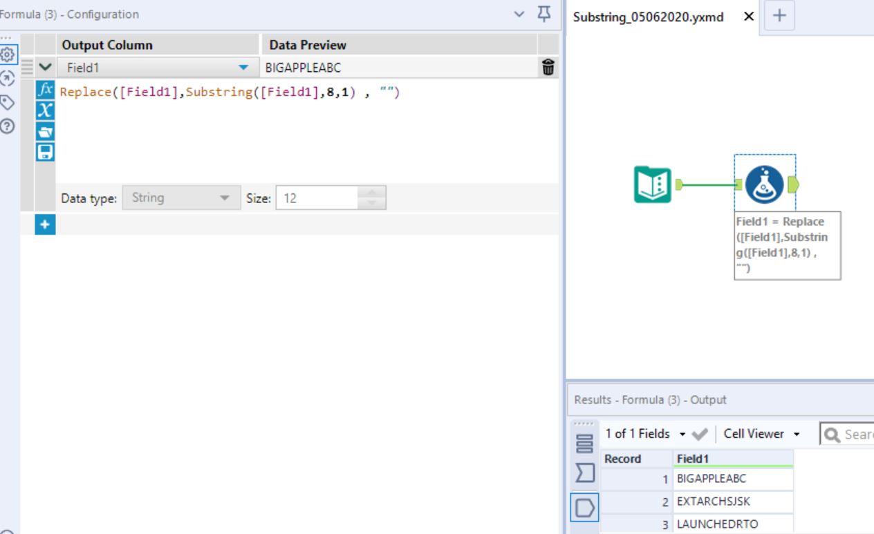 Solved: Deleting certain value in a string - Alteryx Community