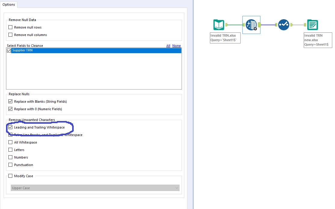 Solved: Remove empty/blank spaces in a cell - Alteryx Community