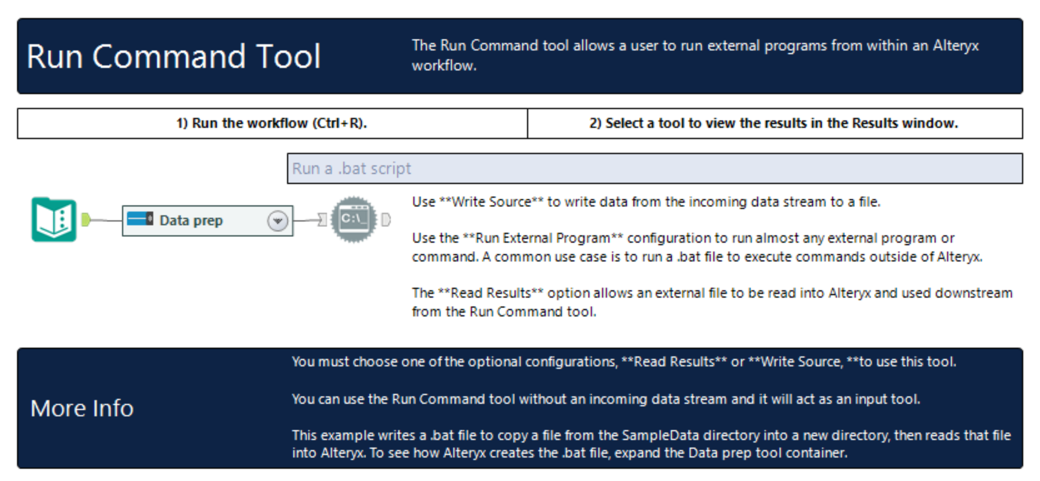Solved: Confusing quirks of the Run Command tool - Alteryx Community