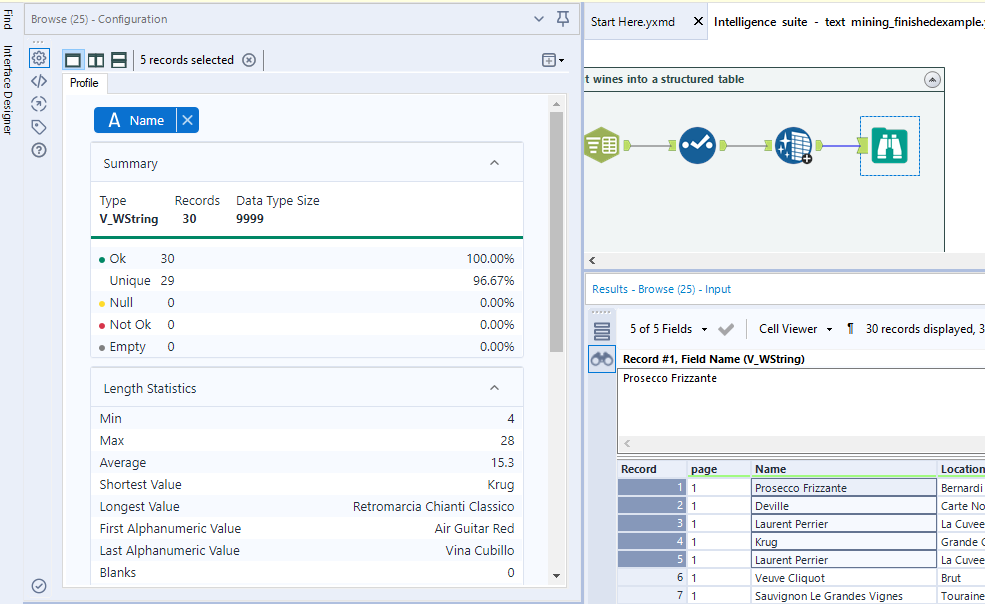 Selected Records Callout In Browse Tool - Alteryx Community