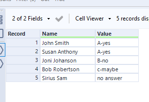 Solved: Is there a way to replace all X's in a row with wh... - Alteryx ...