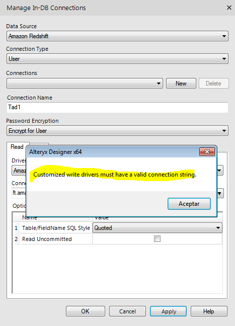 Solved: Connect-InDB & Redshift - Alteryx Community