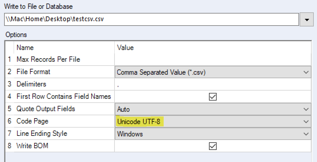 Solved: 2020.2 not supporting Dash character in csv output... - Alteryx Community