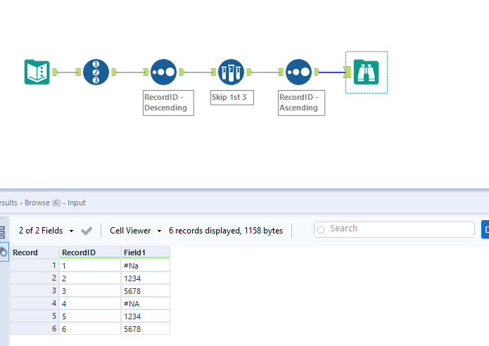 Solved: how to delete rows with #Na from the start of the ... - Alteryx ...