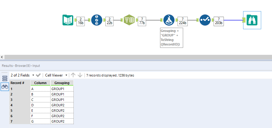 Solved: Creating a new column for grouping after splitting... - Alteryx Community
