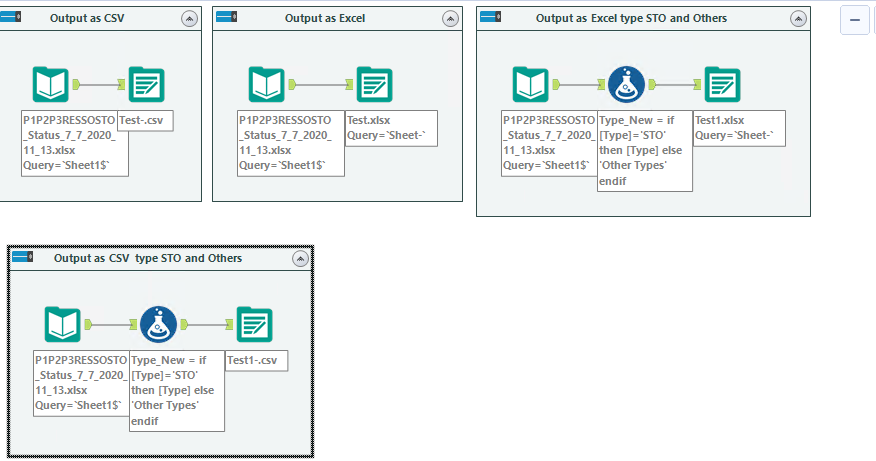 Solved One Excel Sheet Into Two Different Output Files Alteryx Community