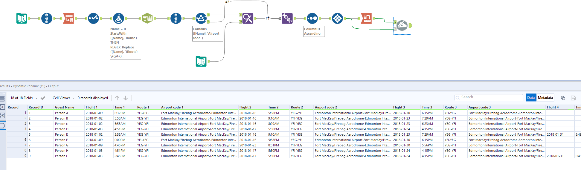 Solved: Vlookup functions for airport codes - Alteryx Community
