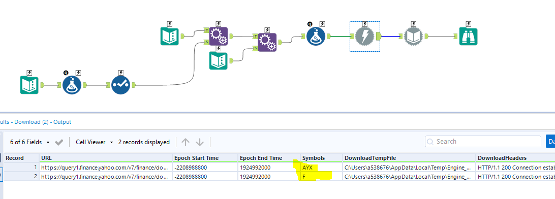 Solved: Easy Way to Append Field (from Download) to Dynami... - Alteryx Community