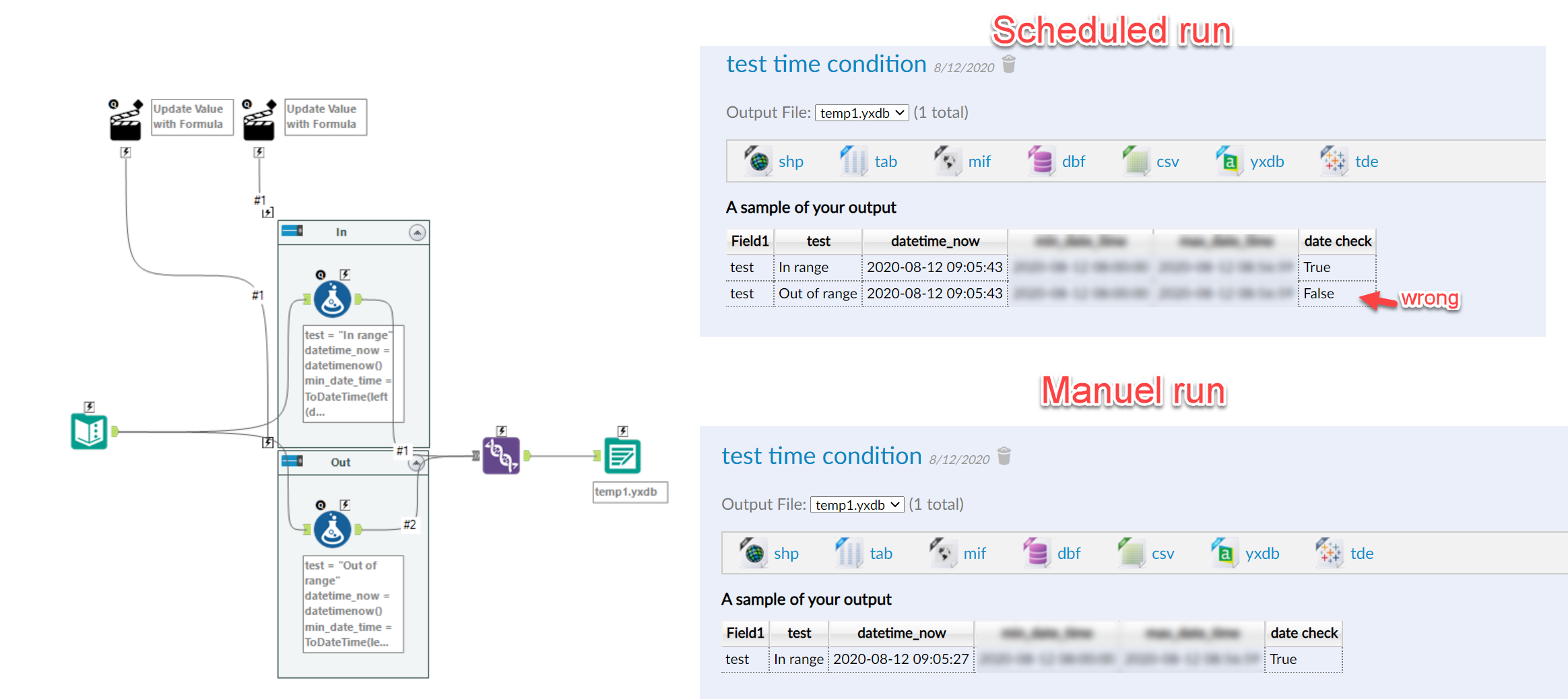 How to disable a tool container based on DateTime ... - Alteryx Community