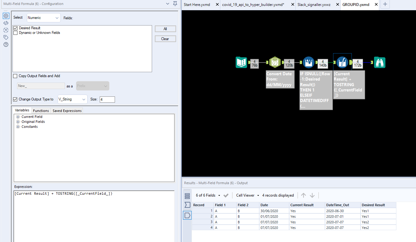 Solved: Multi Row Formula Group ID - Alteryx Community