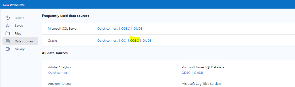 Solved Oracle Gallery Data Connection Alteryx Community