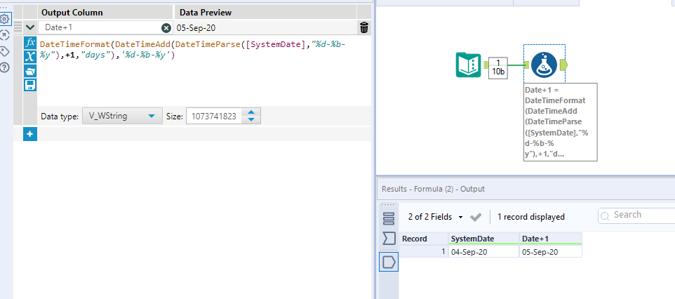 Solved: add +1 day to date - Alteryx Community