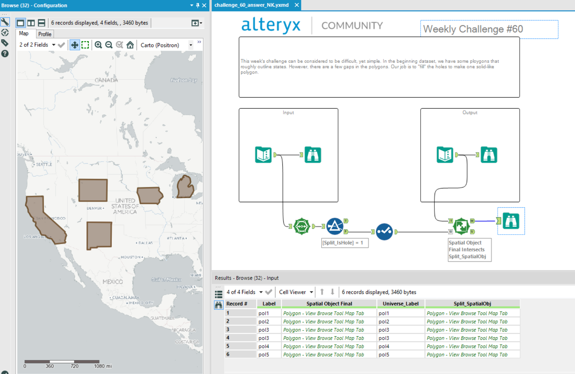 Challenge #60: Fill in the Spatial Object - Alteryx Community