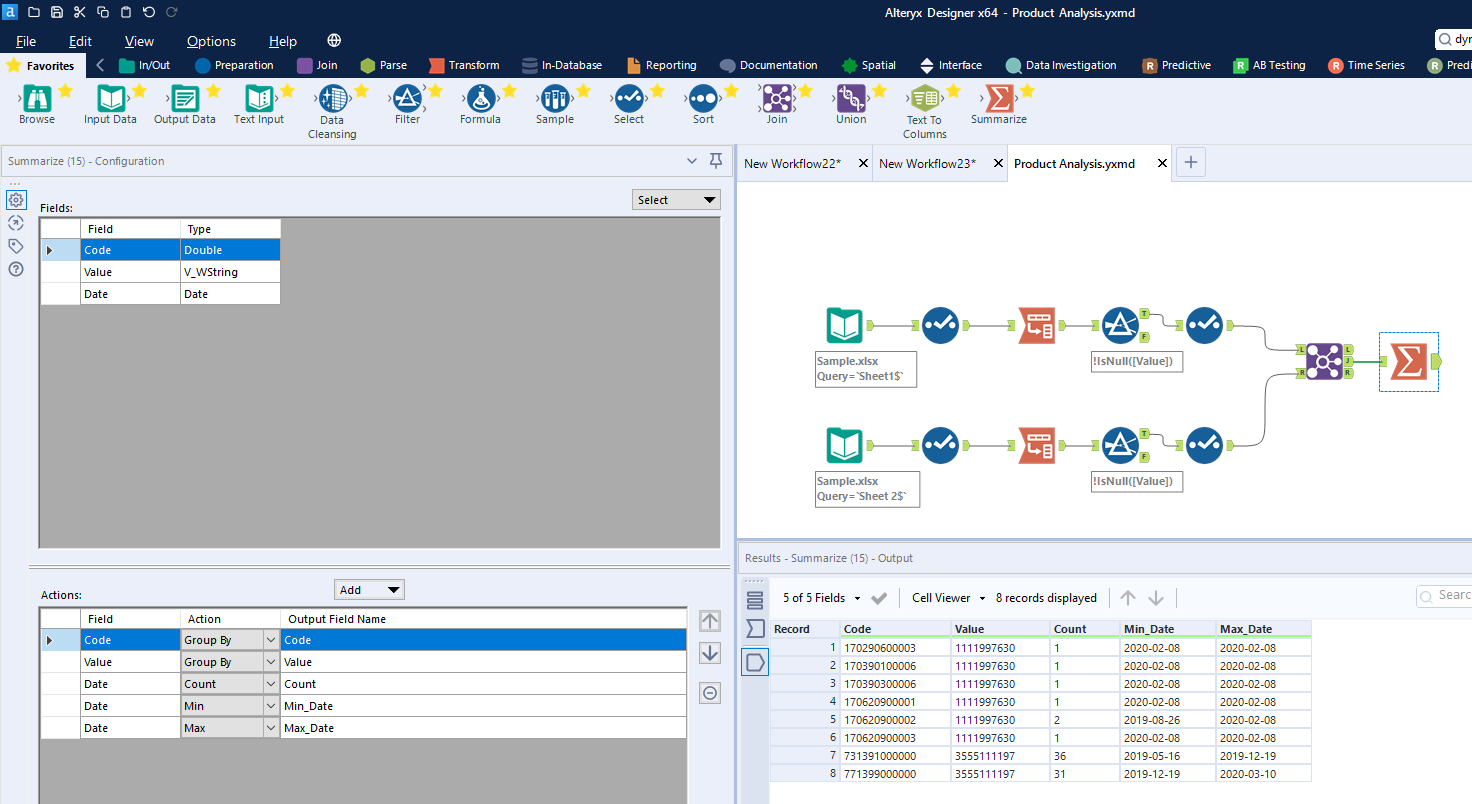 Solved: Data formatting and summarizing - Alteryx Community