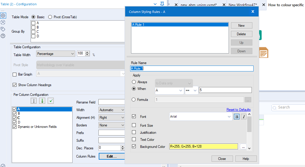 How to colour specific cells - Alteryx Community