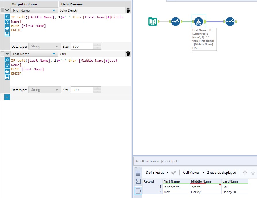 Concatenate column with leading space - Alteryx Community