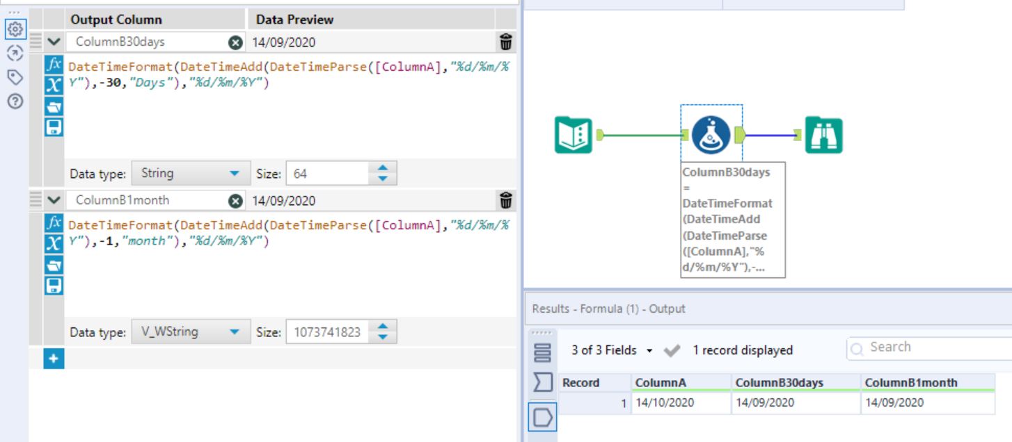 Solved: Creating a new column with date - Alteryx Community