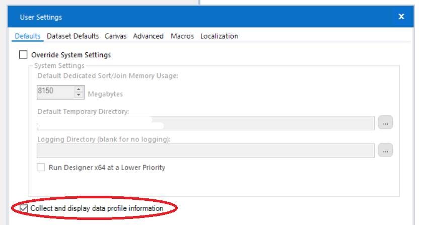 Data Quality Bar not there - Alteryx Community