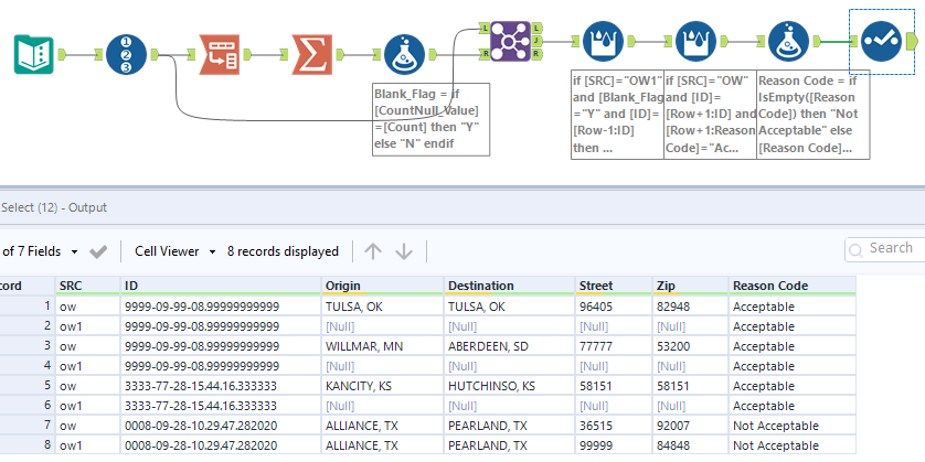 Solved: Comparing Rows by Source Code Adding new Column wi... - Alteryx Community