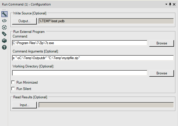 Solved: How do I use the 'Run Command' tool fror unzipping... - Alteryx Community