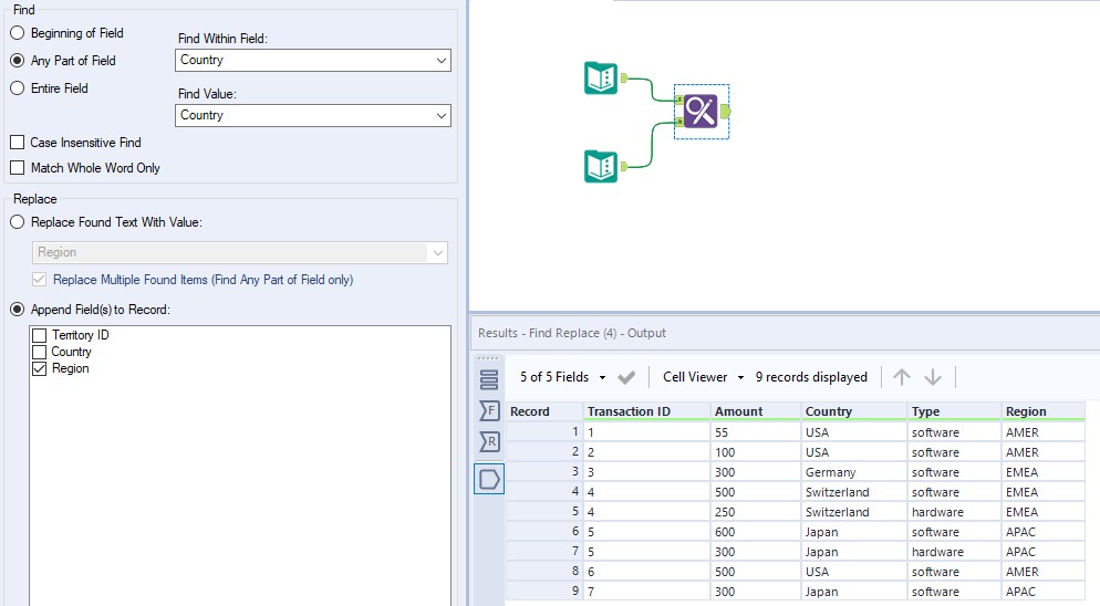 Solved: One to many: Joining a transaction table to a terr... - Alteryx ...