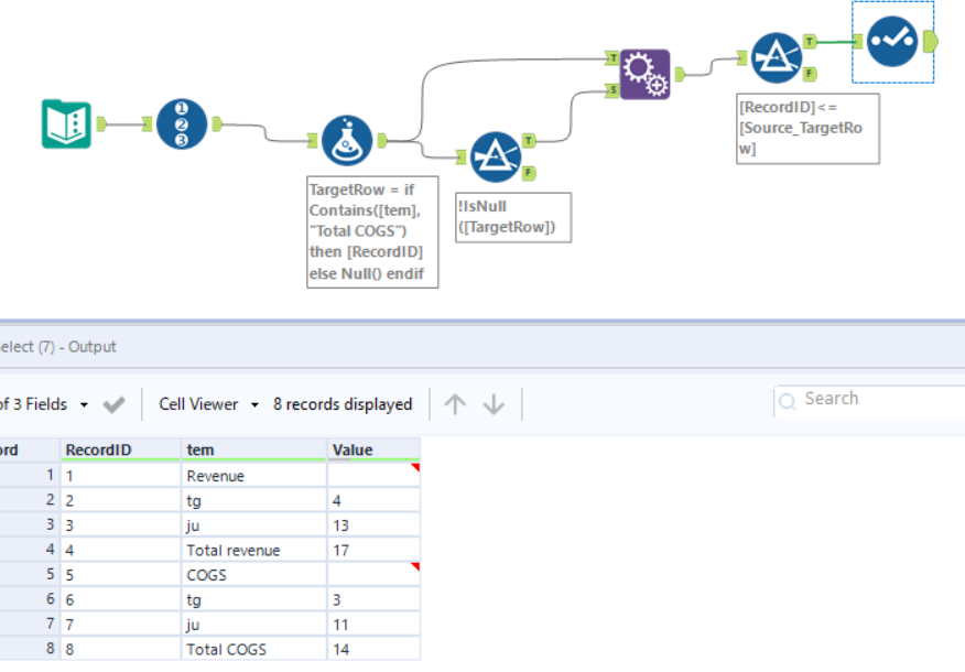 Solved: Read records up to a unique value in a column - Alteryx Community