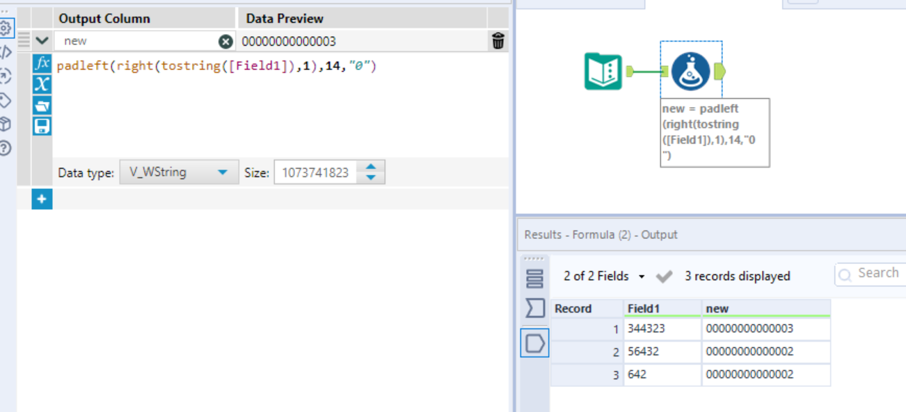 Trim last digit and then pad up to 14 digits - Alteryx Community